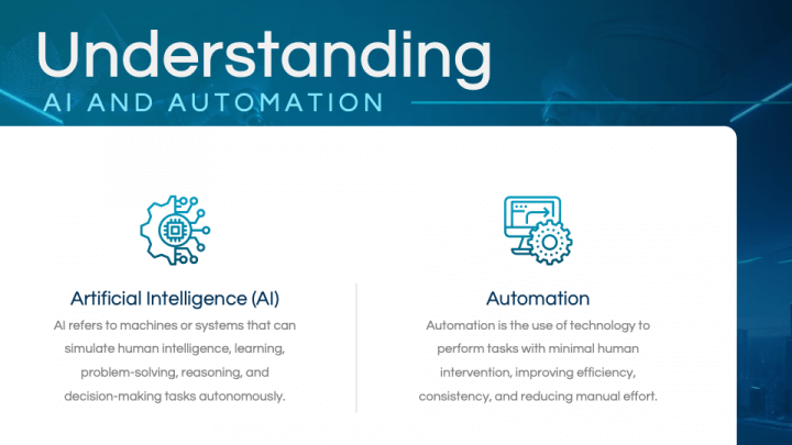 AI and Automation PowerPoint and Google Slides Template - PPT Slides