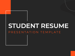 Free - Student Resume PowerPoint Template and Google Slides Theme