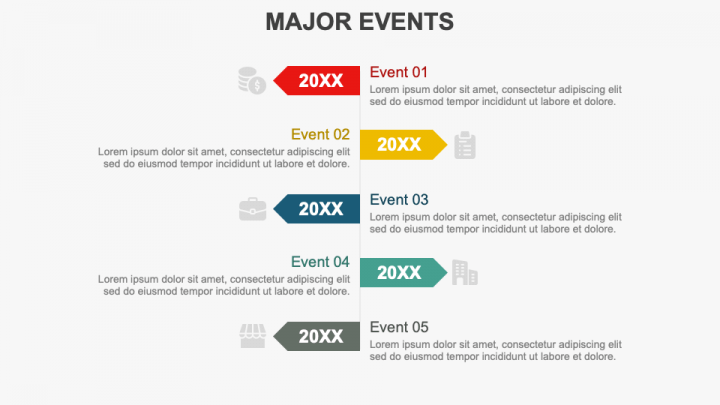 Major Events PowerPoint and Google Slides Template - PPT Slides