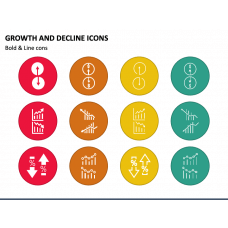 Growth Trend Icons for PowerPoint and Google Slides - PPT Slides