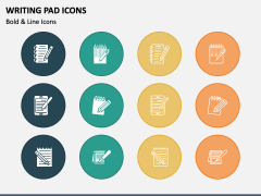 Writing Pad Icons for PowerPoint and Google Slides - PPT Slides