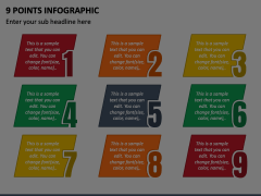 Free 9 Points PowerPoint Template & Google Slides
