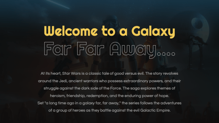 Free - Star Wars Presentation Theme for PowerPoint and Google Slides ...