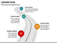 Highway Road PowerPoint and Google Slides Template - PPT Slides