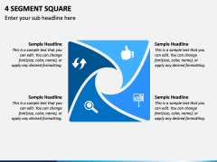 4 Segment Square PowerPoint Presentation Slides - PPT Template