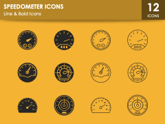 Speedometer Icons for PowerPoint and Google Slides - PPT Slides