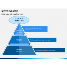 Pyramid 3 Parts PowerPoint Template - PPT Slides | SketchBubble