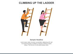 Climbing Up the Ladder PowerPoint Template and Google Slides Theme ...