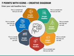 7 Points with Icons - Creative Diagram PowerPoint Presentation Slides ...