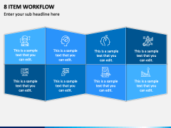 8 Item Workflow PowerPoint Presentation Slides - PPT Template