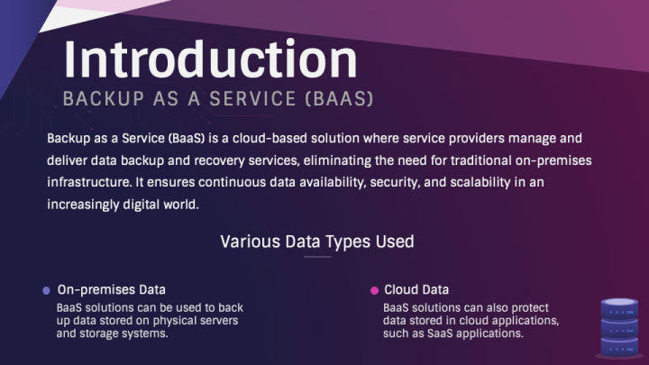 Backup as a Service (BaaS) PowerPoint and Google Slides Template - PPT Slides