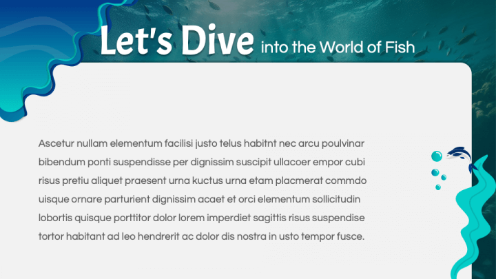 Free - Fish Presentation for PowerPoint and Google Slides - PPT Slides