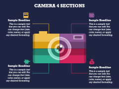 Camera 4 Sections for PowerPoint and Google Slides - PPT Slides
