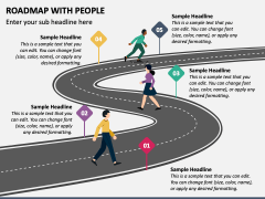 Roadmap With People for PowerPoint and Google Slides - PPT Slides