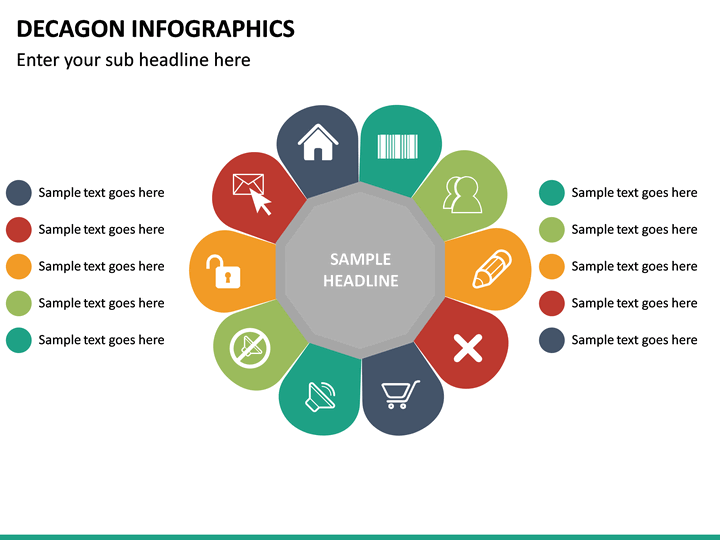 PowerPoint Decagon Infographics
