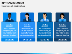 Key Team Members PowerPoint and Google Slides Template - PPT Slides