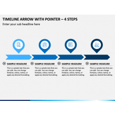 4 Steps Timeline Arrow PowerPoint Presentation Slides - PPT Template