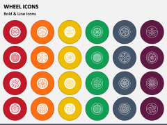 Wheel Icons for PowerPoint and Google Slides - PPT Slides