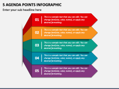 5 Agenda Points Infographic PowerPoint Template and Google Slides Theme