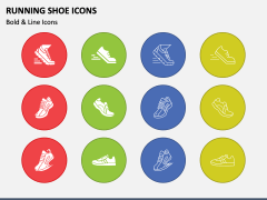 Running Shoe Icons for PowerPoint and Google Slides - PPT Slides