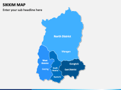 Sikkim Map for PowerPoint and Google Slides - PPT Slides