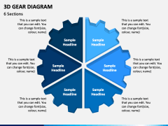 3D Gear Diagram PowerPoint and Google Slides Template - PPT Slides