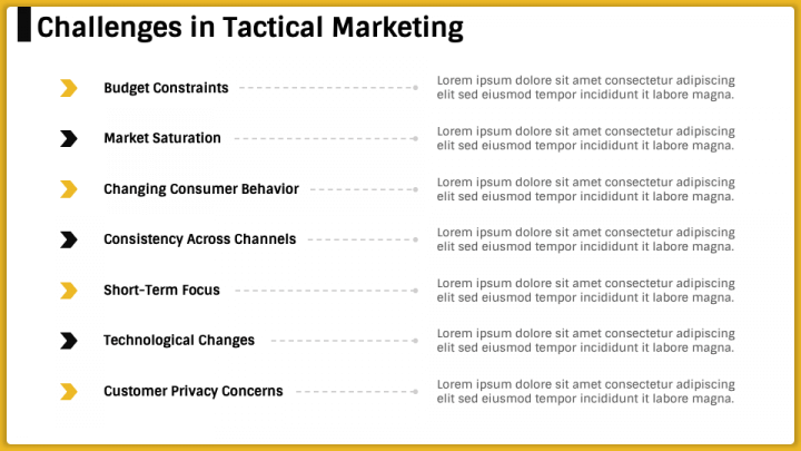 Tactical Marketing PowerPoint and Google Slides Template - PPT Slides