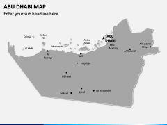 Abu Dhabi Map for PowerPoint and Google Slides - PPT Slides