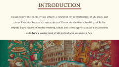 Free - Culture of Italy PowerPoint and Google Slides Template - PPT Slides