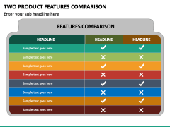 Two Product Features Comparison PowerPoint Template - PPT Slides