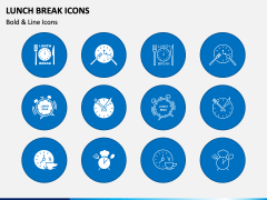 Lunch Break Icons for PowerPoint and Google Slides - PPT Slides