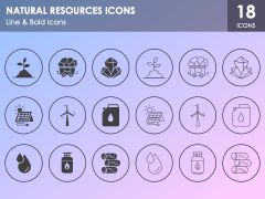 Natural Resources Icons for PowerPoint and Google Slides - PPT Slides
