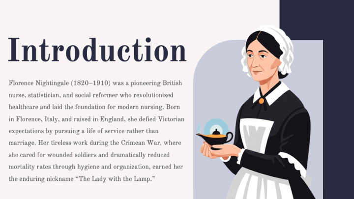 Free - Florence Nightingale PowerPoint and Google Slides Template - PPT ...