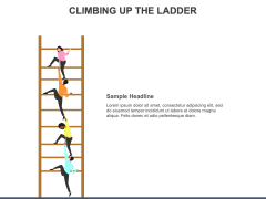 Climbing Up the Ladder PowerPoint Template and Google Slides Theme ...