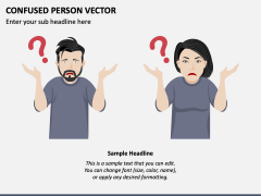 Confused Person Vector for PowerPoint and Google Slides - PPT Slides