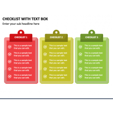 3D Checklist PowerPoint Template - PPT Slides
