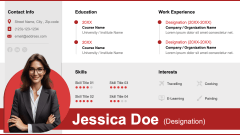 One Page Resume for PowerPoint and Google Slides - PPT Slides