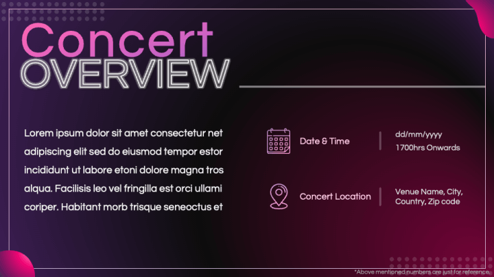 Free - Live Concert Theme for PowerPoint and Google Slides - PPT Slides