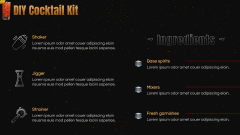 Free - Cocktail Theme for PowerPoint and Google Slides - PPT Slides