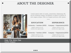 Interior Designer Portfolio Presentation for PowerPoint and Google ...