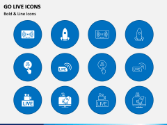 Go Live Icons for PowerPoint and Google Slides - PPT Slides