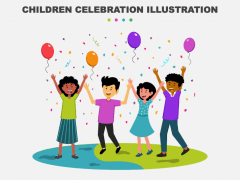 Free - Children Celebration Illustration for PowerPoint and Google ...