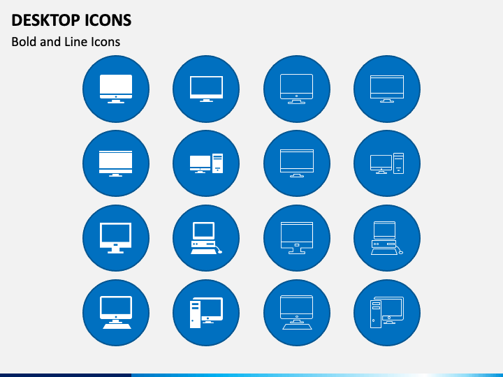 Desktop Icons for PowerPoint and Google Slides - PPT Slides