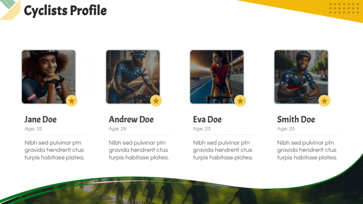 Free - Cycling Theme for PowerPoint and Google Slides - PPT Slides
