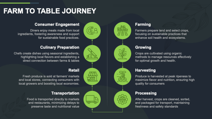 Farm to Table Journey PowerPoint and Google Slides Template - PPT Slides