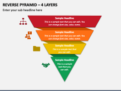 Reverse Pyramid - 4 Layers PowerPoint Template and Google Slides Theme