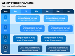 Weekly Project Planning PowerPoint and Google Slides Template - PPT Slides