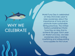 Free - World Tuna Day PowerPoint Template and Google Slides Theme