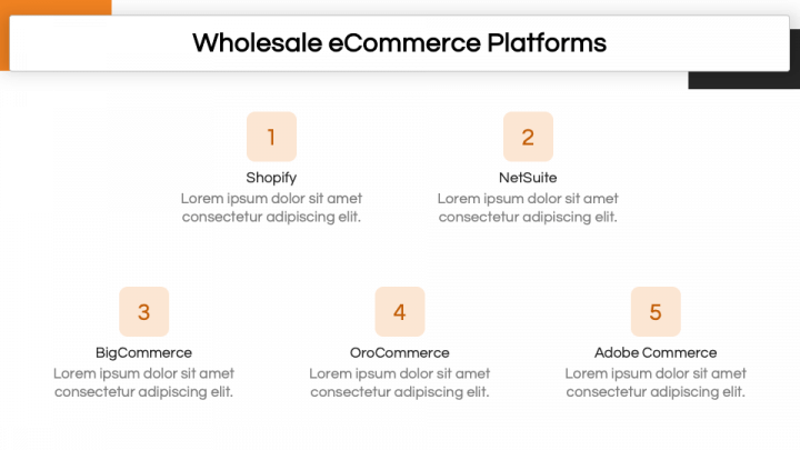 Wholesale E-Commerce PowerPoint and Google Slides Template - PPT Slides
