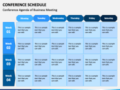 Conference Schedule PowerPoint and Google Slides Template - PPT Slides